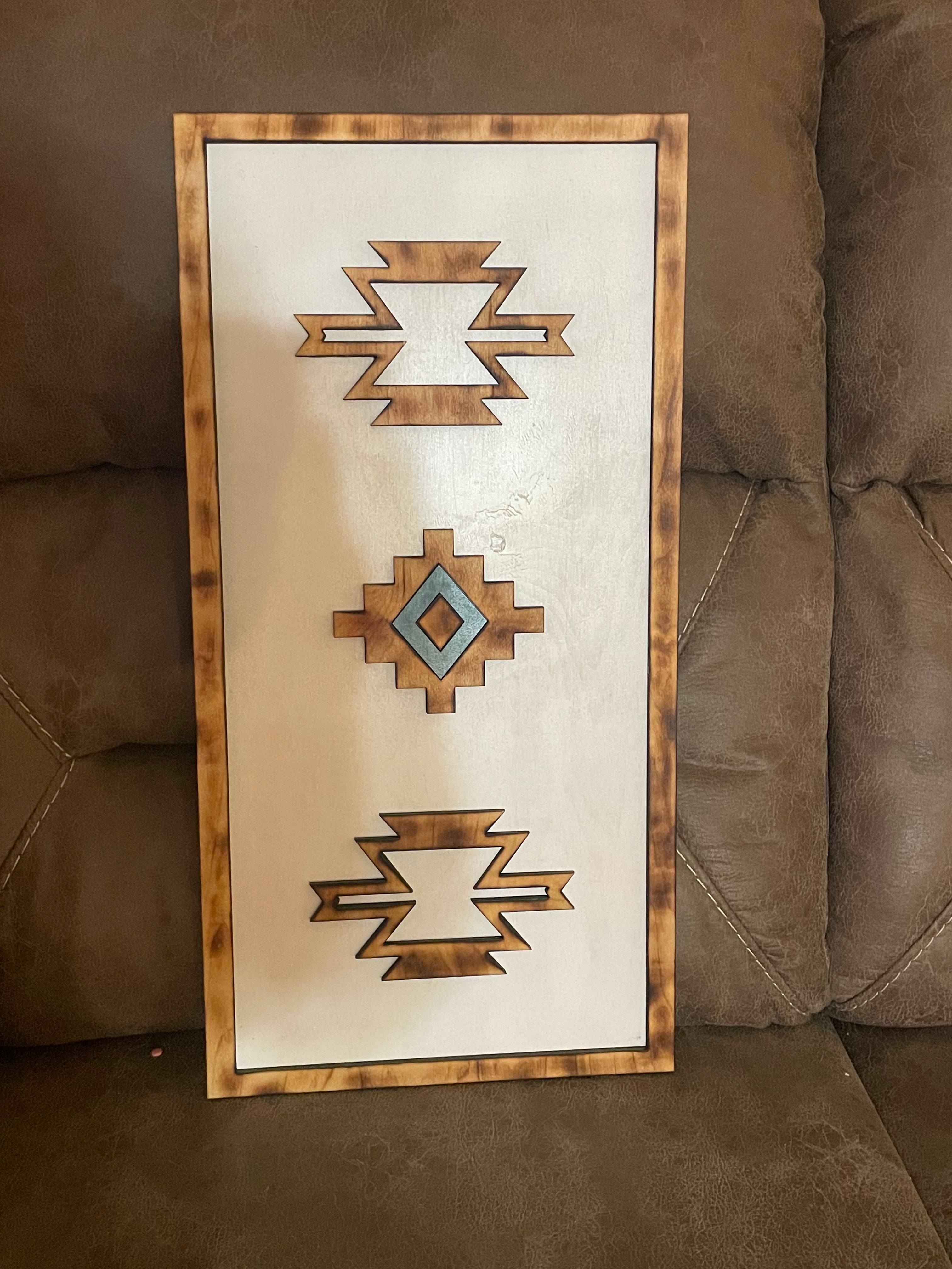 Aztec Southwestern sign – Cedar Ridge Design